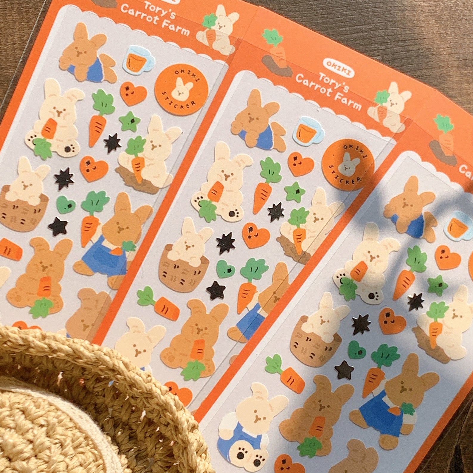 OKIKI sticker Tory's Carrot Farm Deco Sticker Sheet - SOKOLLAB
